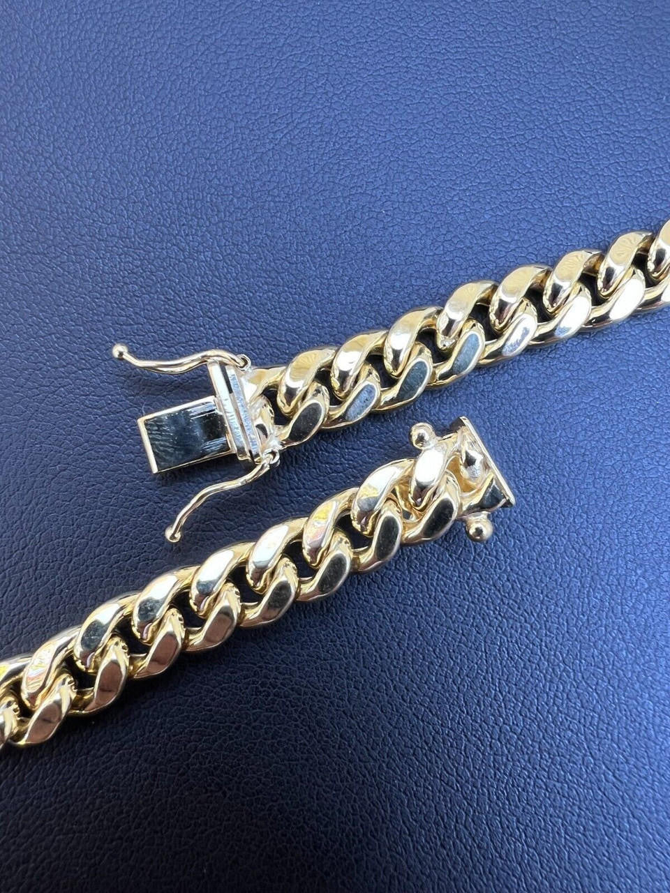 10k HOLLOW Real Yellow Gold Miami Cuban Link Chain Necklace 4.5-7mm 18 ...