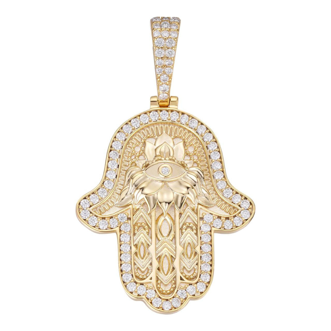 Discover the elegance of stylish Hamsa pendants, symbols of protection ...