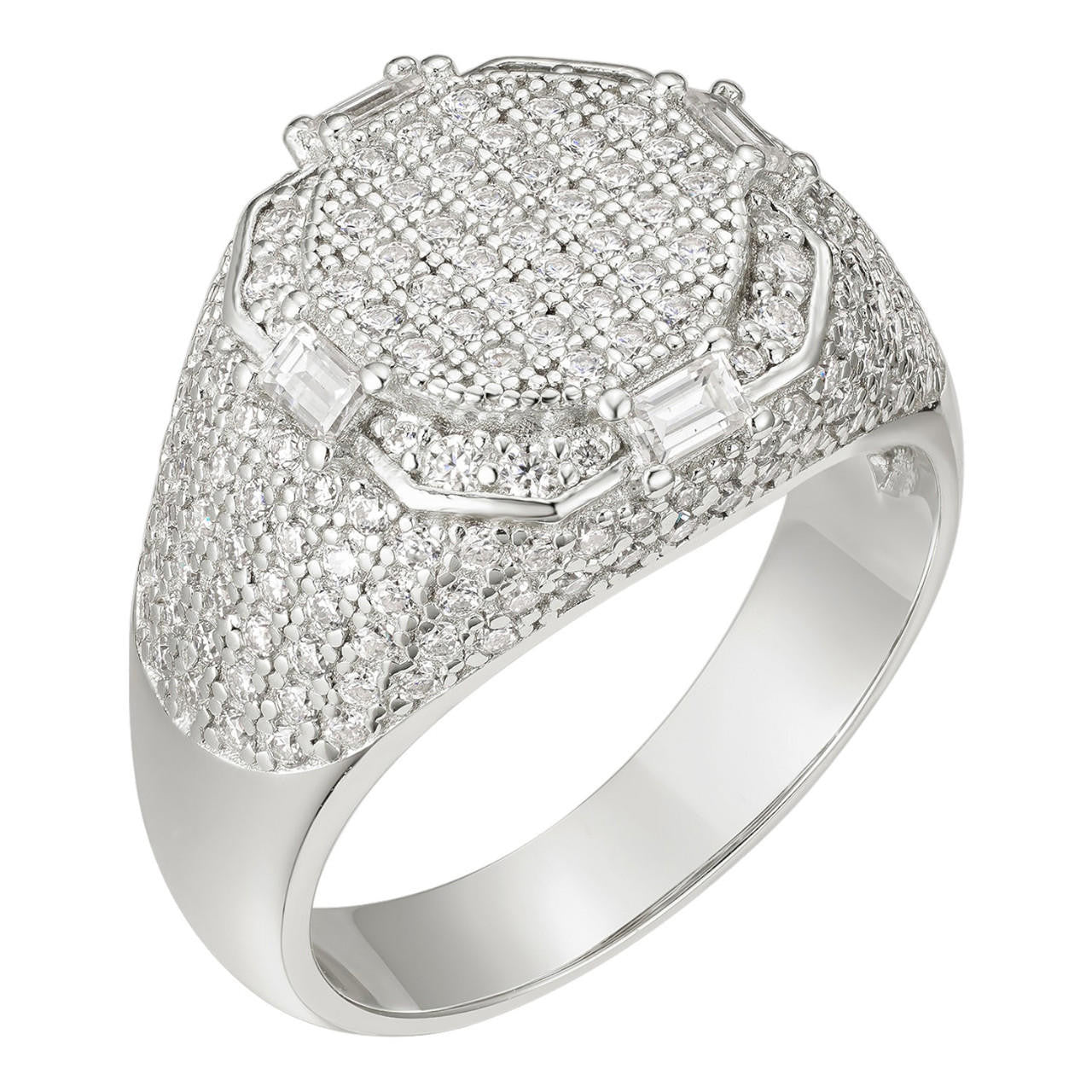 MOISSANITE Iced Out Ring - Best Mens Iced Out Rings – Harlembling
