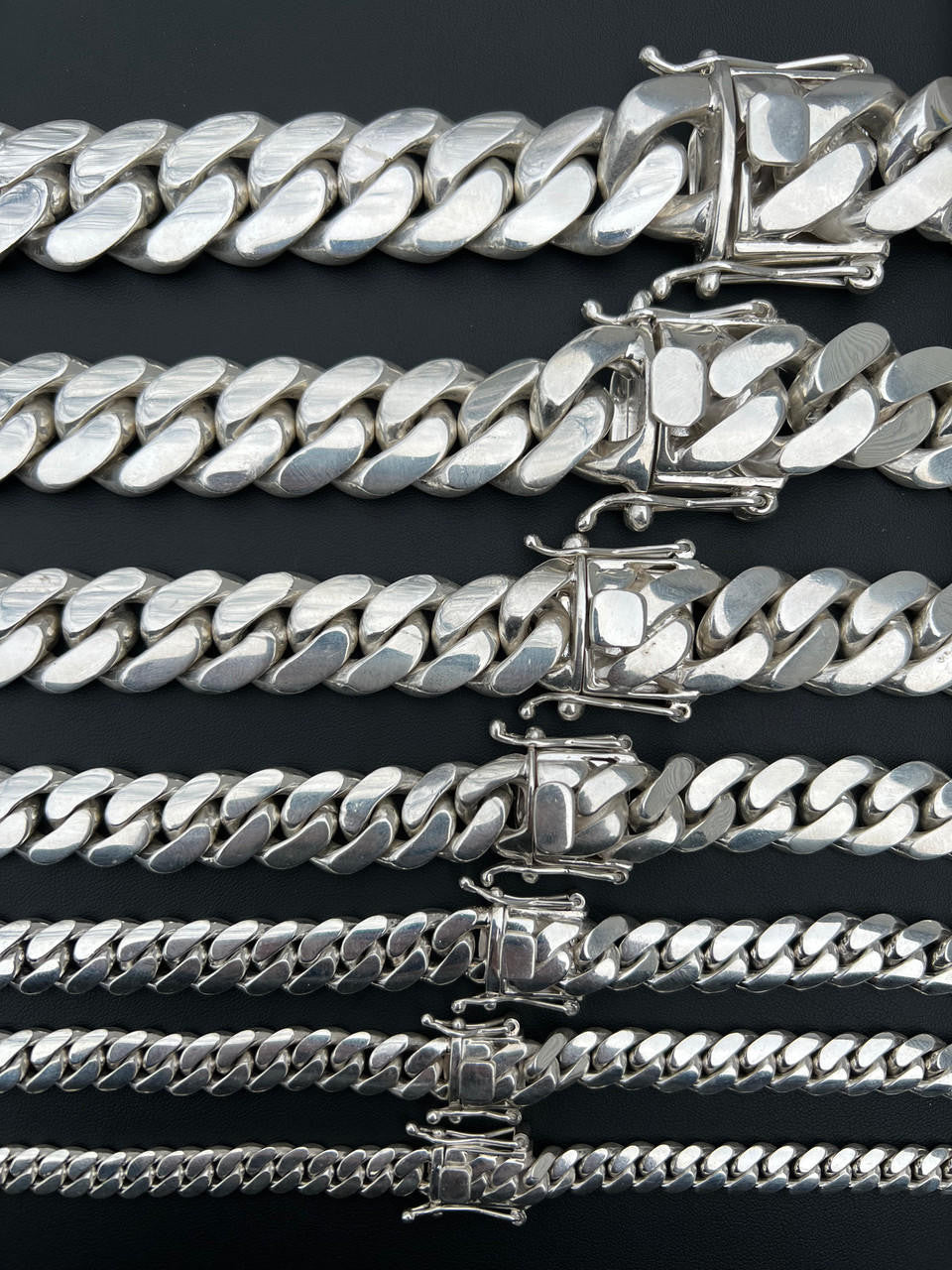 HANDMADE 999 Silver Miami Cuban Link Chain Or Bracelet – Harlembling