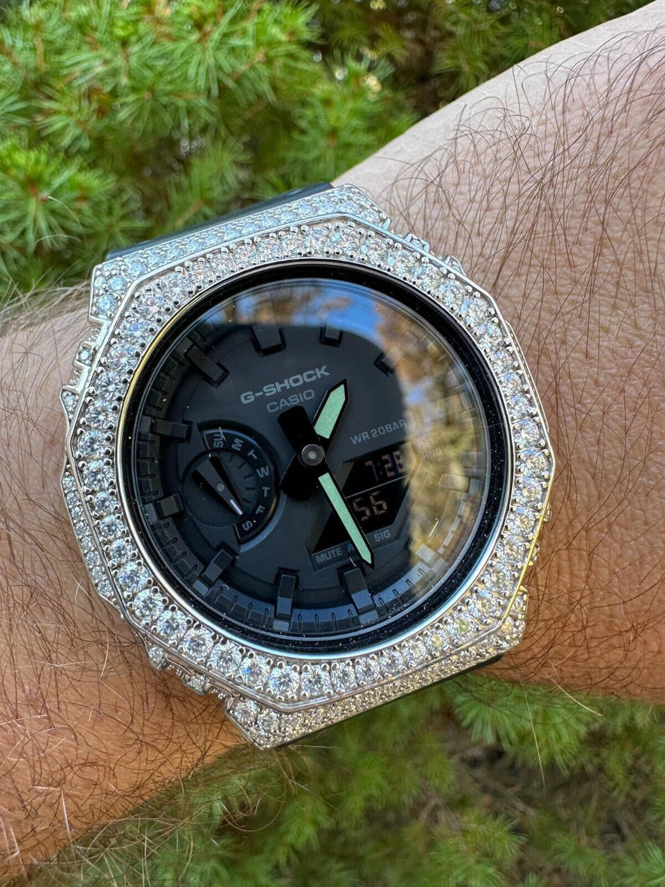 MOISSANITE Casio G Shock Hip Hop Watch - Iced Out GShock – Harlembling